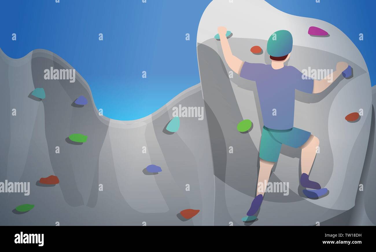 Rock Climber Cartoon Design Stock Photos & Rock Climber Cartoon Design ...