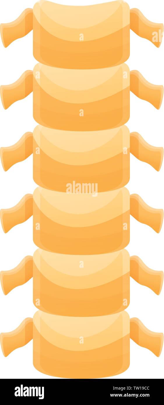 Human spine icon. Cartoon of human spine vector icon for web design ...