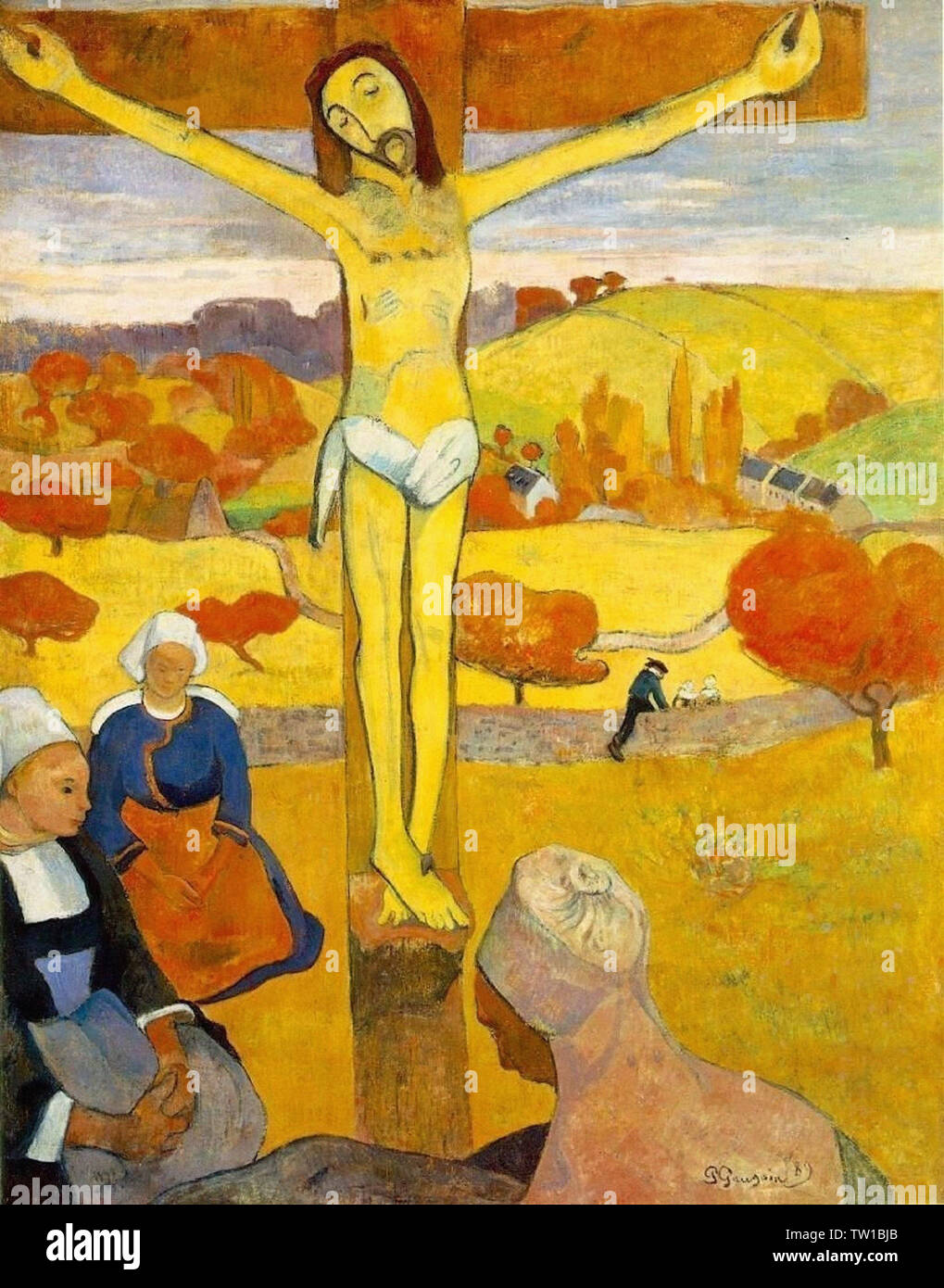 Paul Gauguin - Yellow Christ 1889 Stock Photo - Alamy