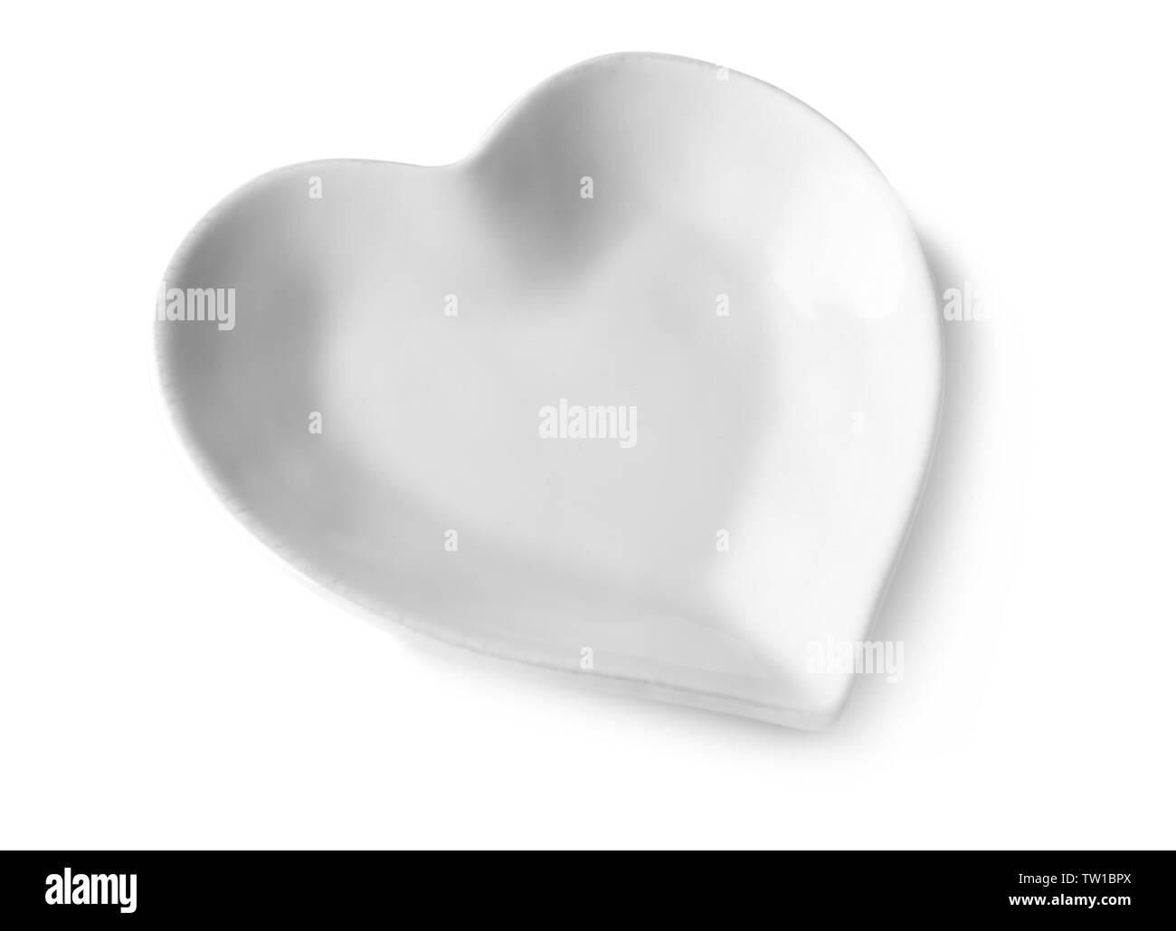 Heart on plate Black and White Stock Photos & Images - Alamy