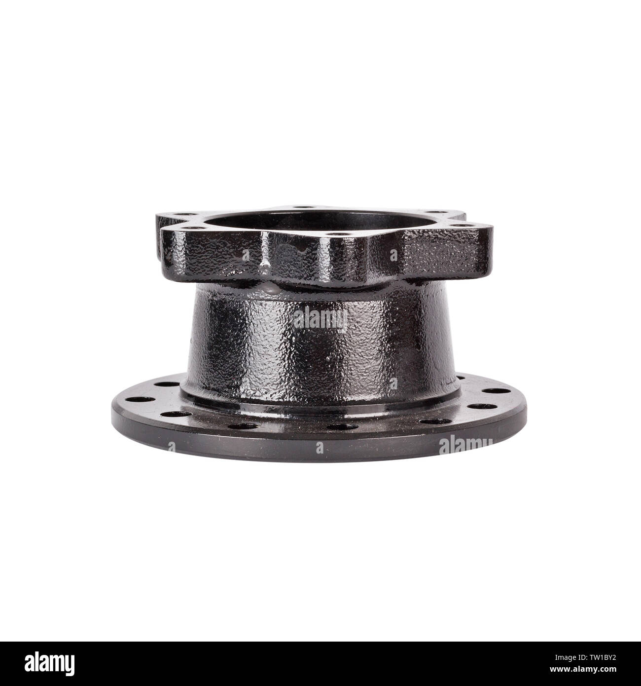 Metal component on white background Stock Photo - Alamy