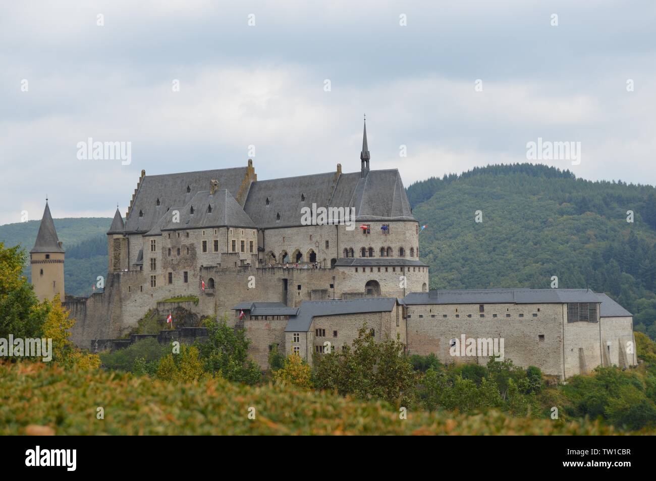 Castle Bourscheid Luxembourg Stock Photo - Alamy
