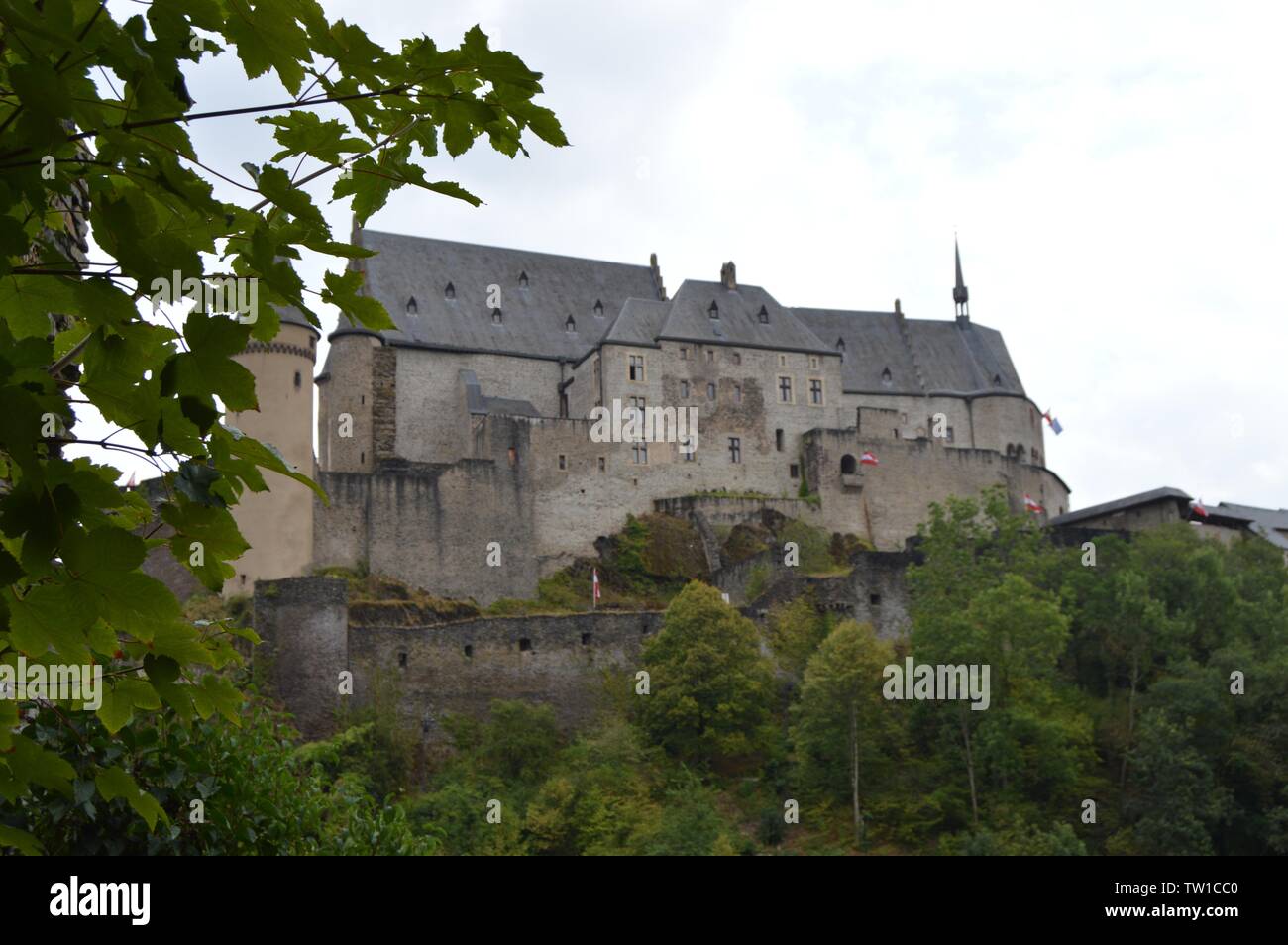 Castle Bourscheid Luxembourg Stock Photo - Alamy