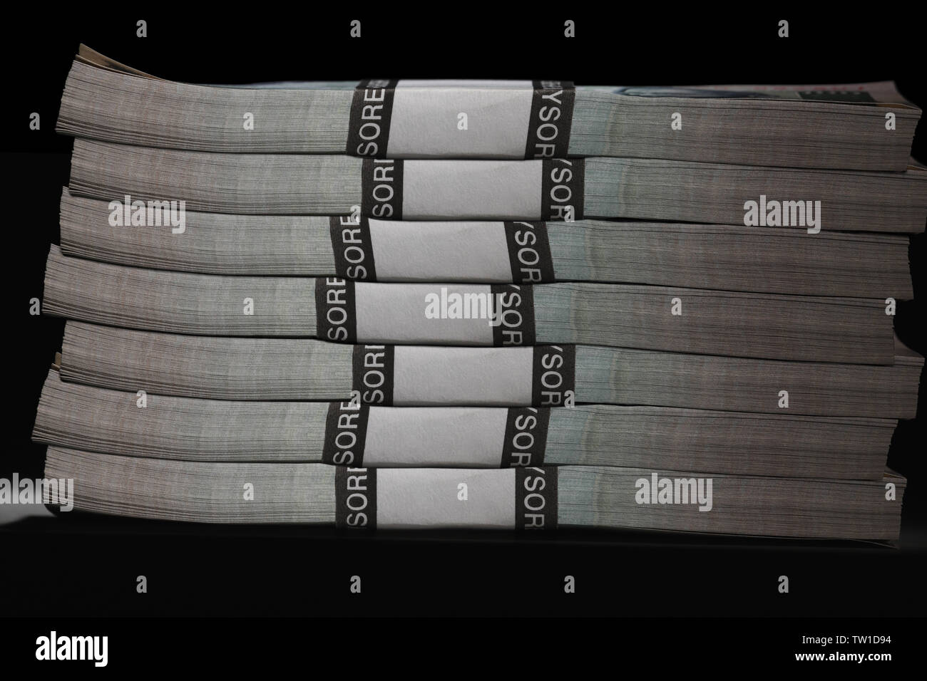 Bundles of Indian paper currency Stock Photo - Alamy