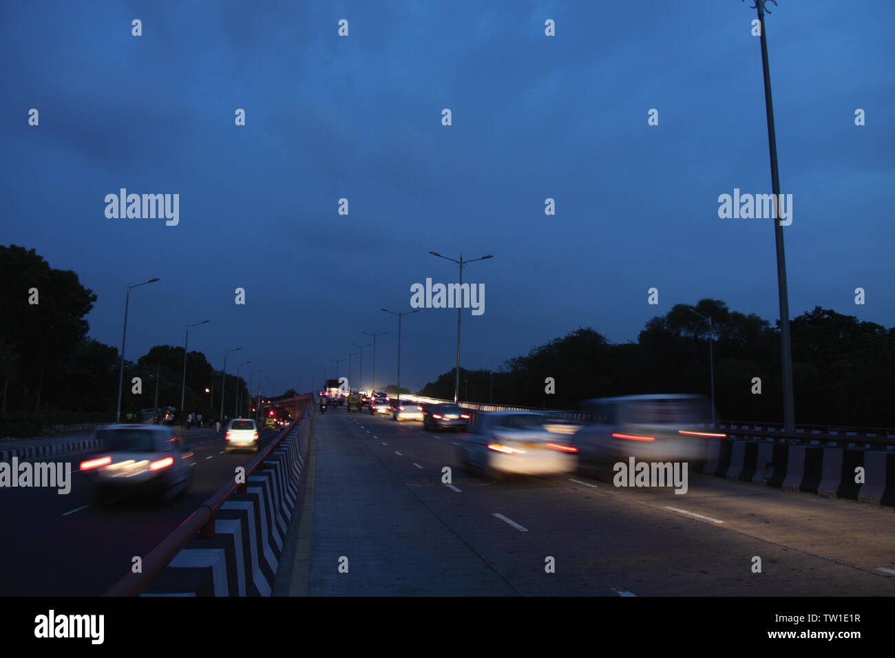 Traffic on the road, New Delhi, India Stock Photo - Alamy