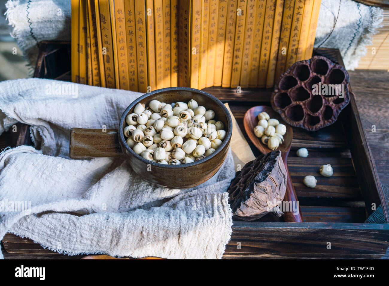 Lotus root and seeds hi-res stock photography and images - Alamy
