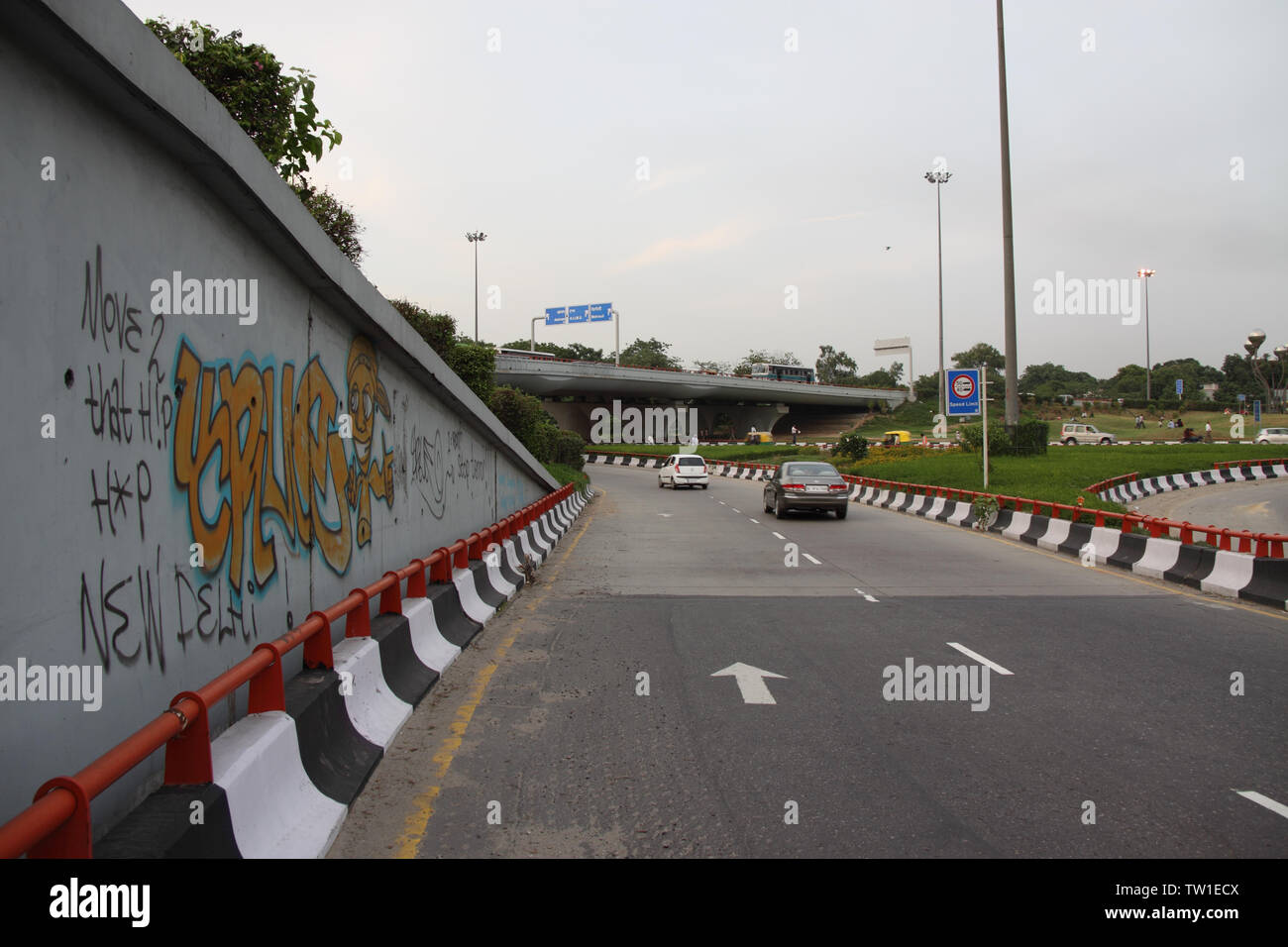 Cars on the road, New Delhi, India Stock Photo - Alamy