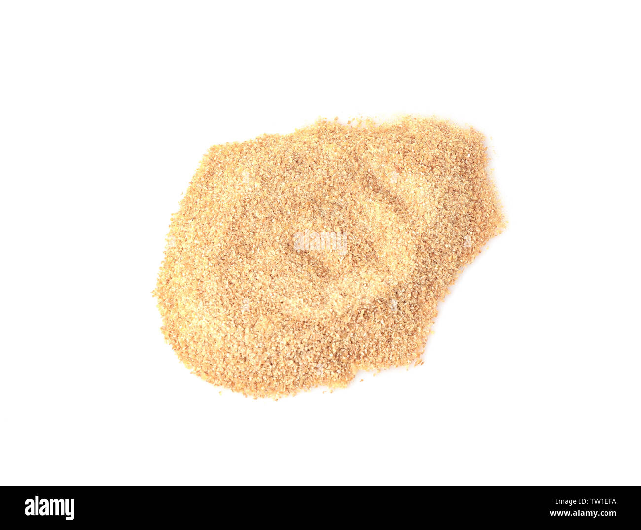 Pile of bread crumbs isolated on white Stock Photo - Alamy