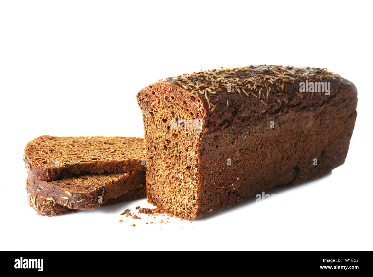 Slices bread crumbs on Cut Out Stock Images & Pictures - Alamy