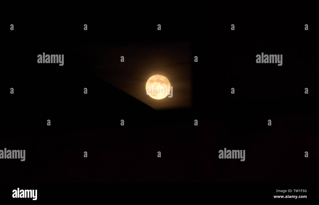 Full moon rising up over hi-res stock photography and images - Alamy