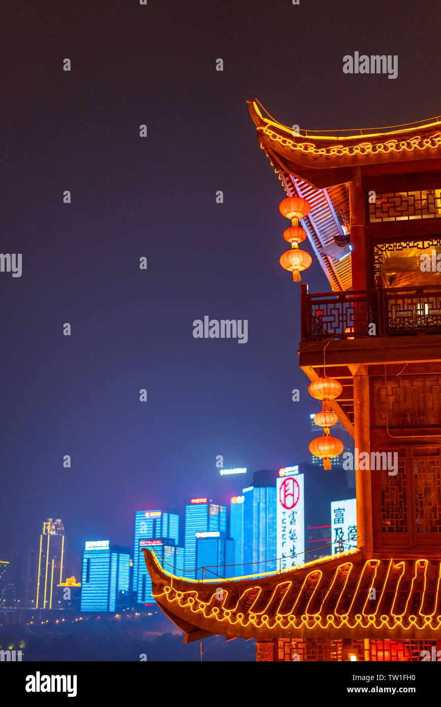 Chongqing hongya cave ancient architecture hi-res stock photography and ...