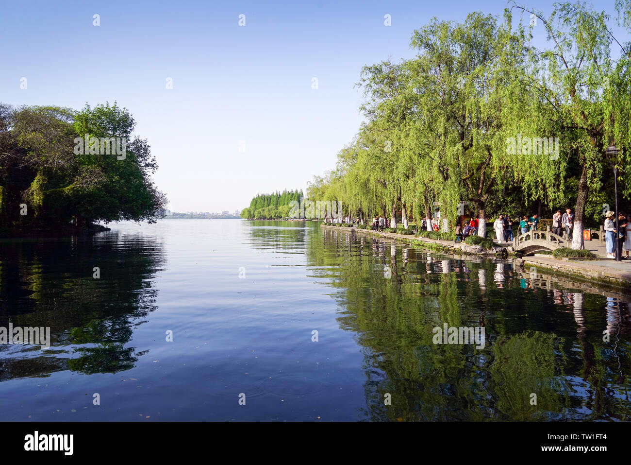 Spring color of West Lake Scenic Area Stock Photo - Alamy