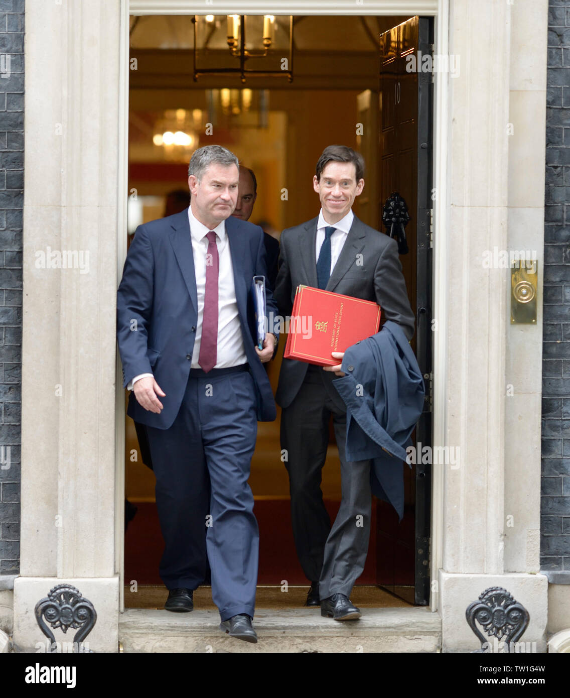London, UK. 18th June, 2019. David Gauke (Justice Secretary) and Rory ...