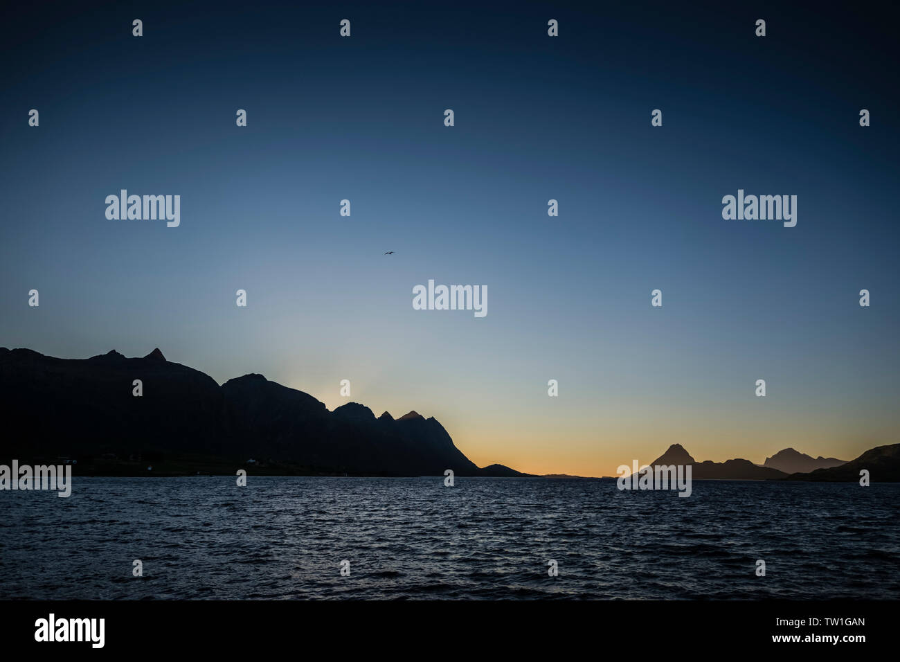 Midnight sunset hi-res stock photography and images - Alamy