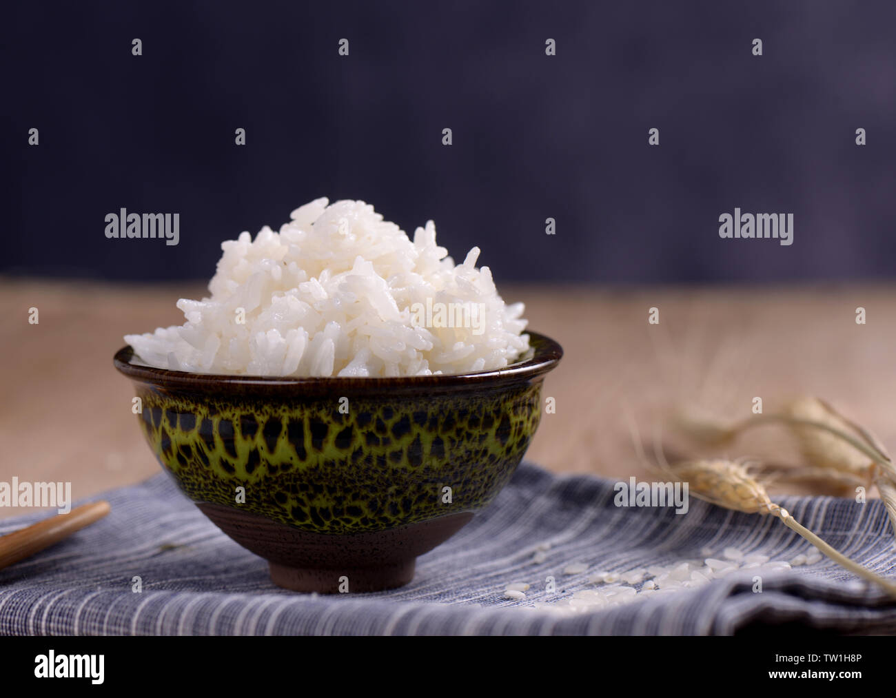 Rice long grain fragrance Northeast rice Stock Photo - Alamy