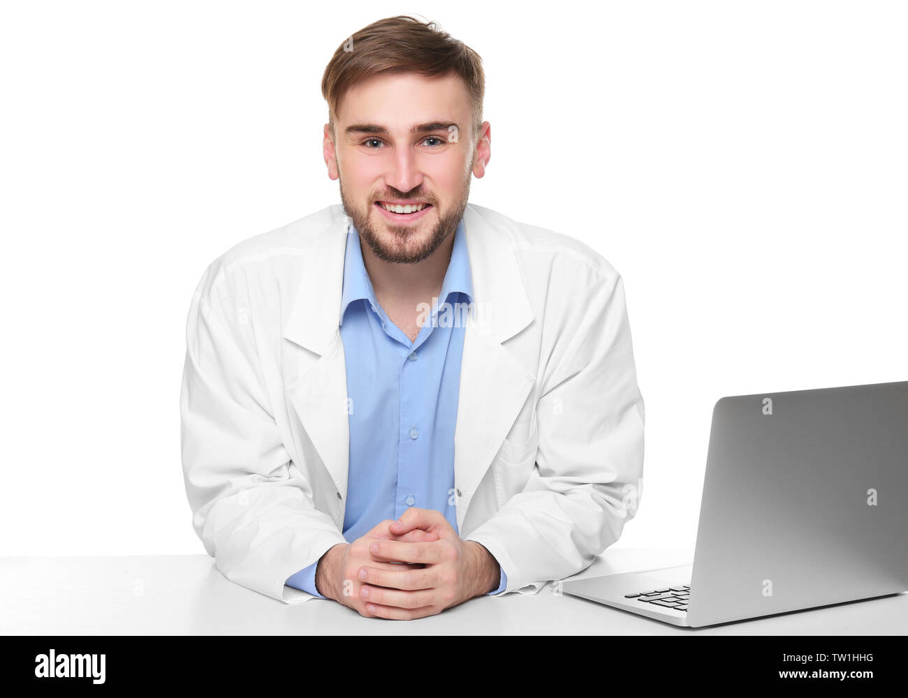 Workplace doctor pharmaceutical table medicine hi-res stock photography ...
