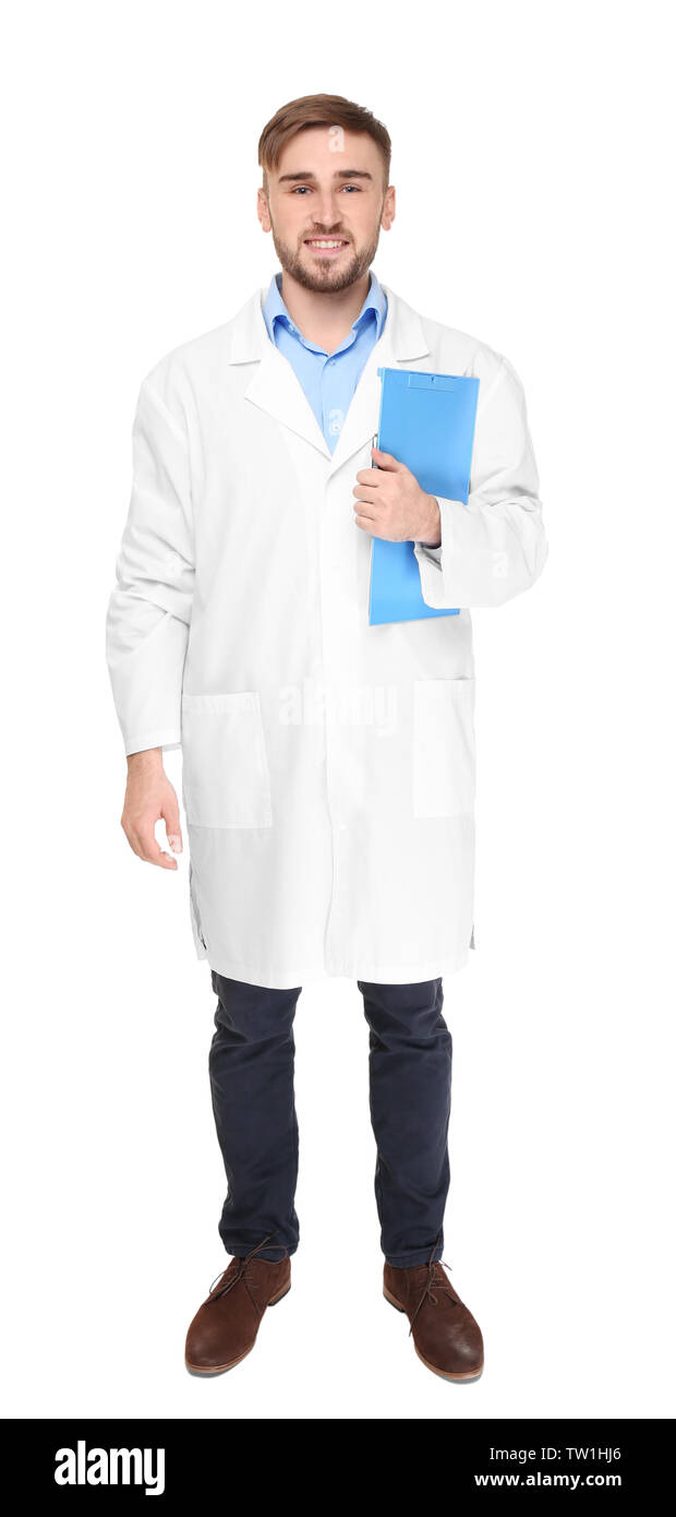 Competent handsome male physician blue hi-res stock photography and ...