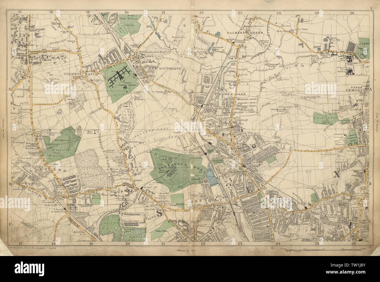 FRIERN BARNET/HORNSEY Palmers/Wood Green Muswell Hill Southgate BACON ...