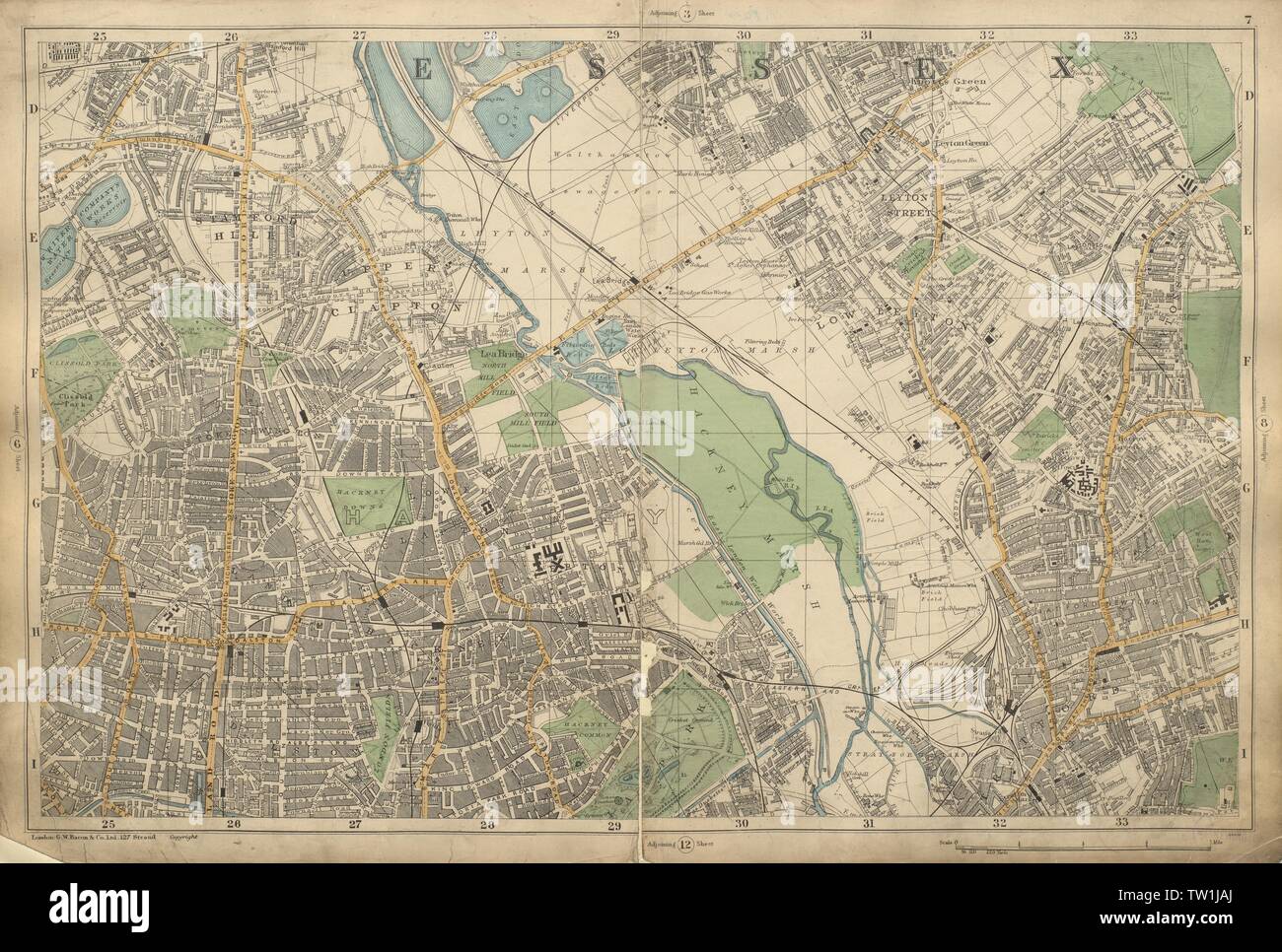 London street map 1900 hi-res stock photography and images - Alamy