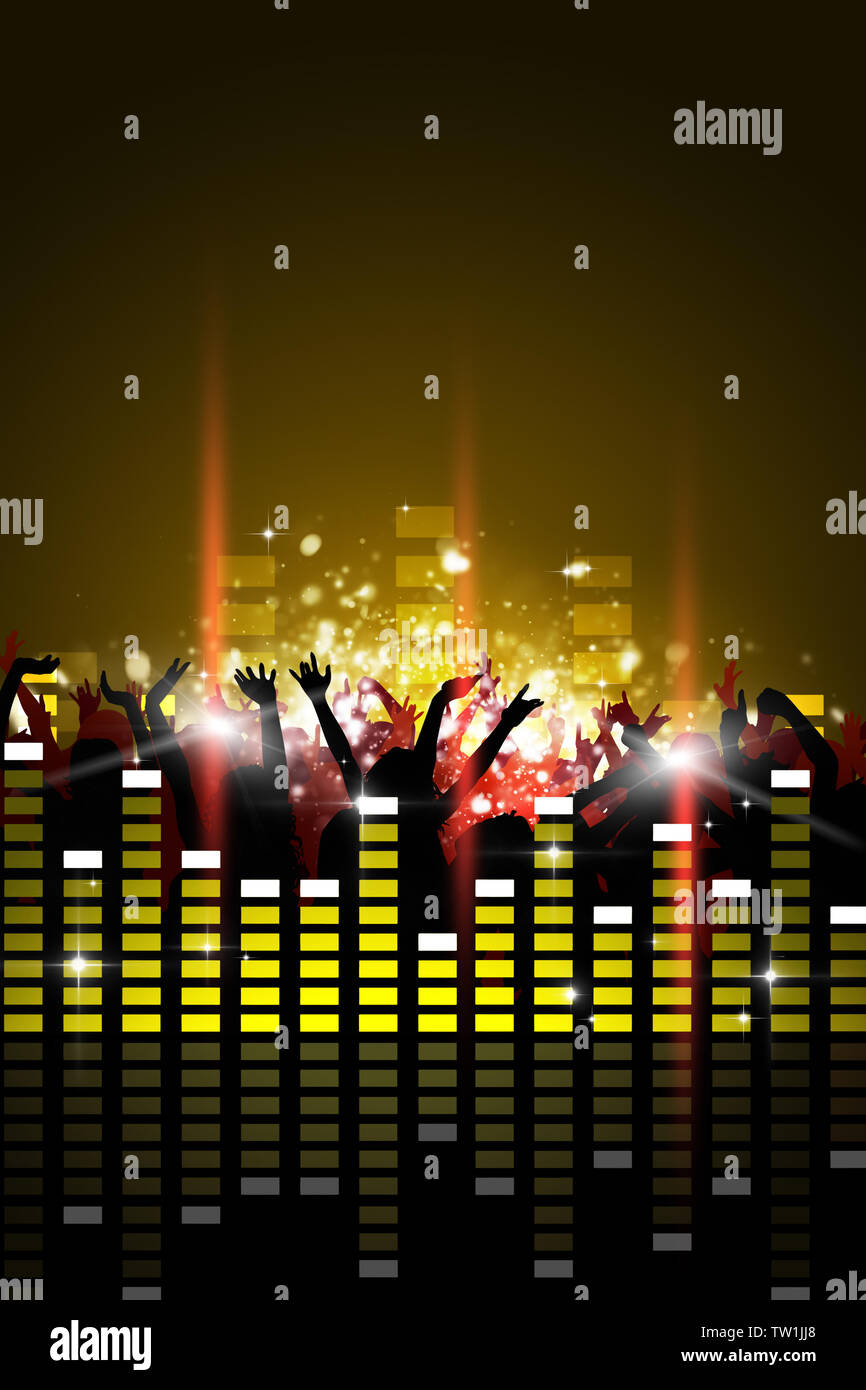 party music background for flyers and nightclub events Stock Photo - Alamy