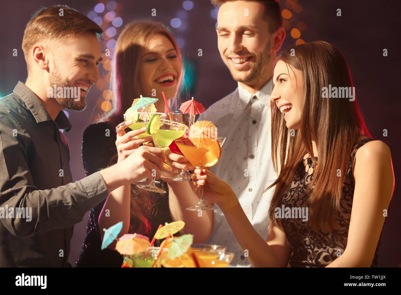 Party in night club hi-res stock photography and images - Alamy