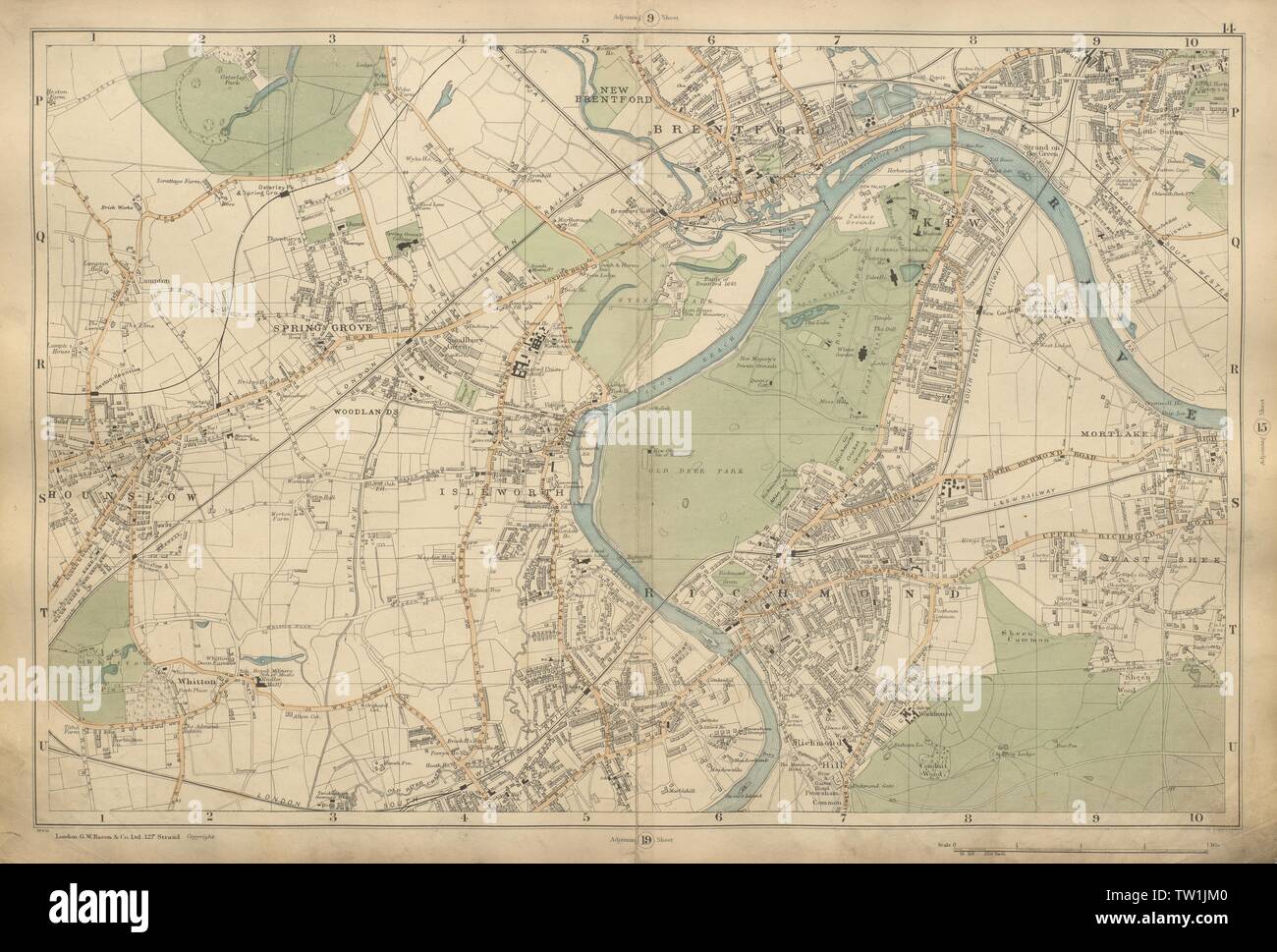 London street map 1900 hi-res stock photography and images - Alamy