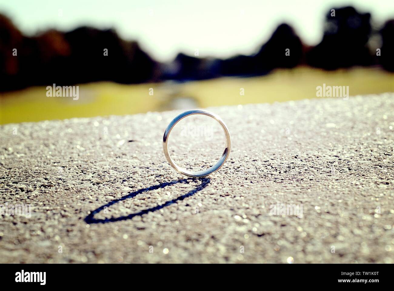 ECLIPSE The shadow of a gold ring is obscurely burnt into the stone ...