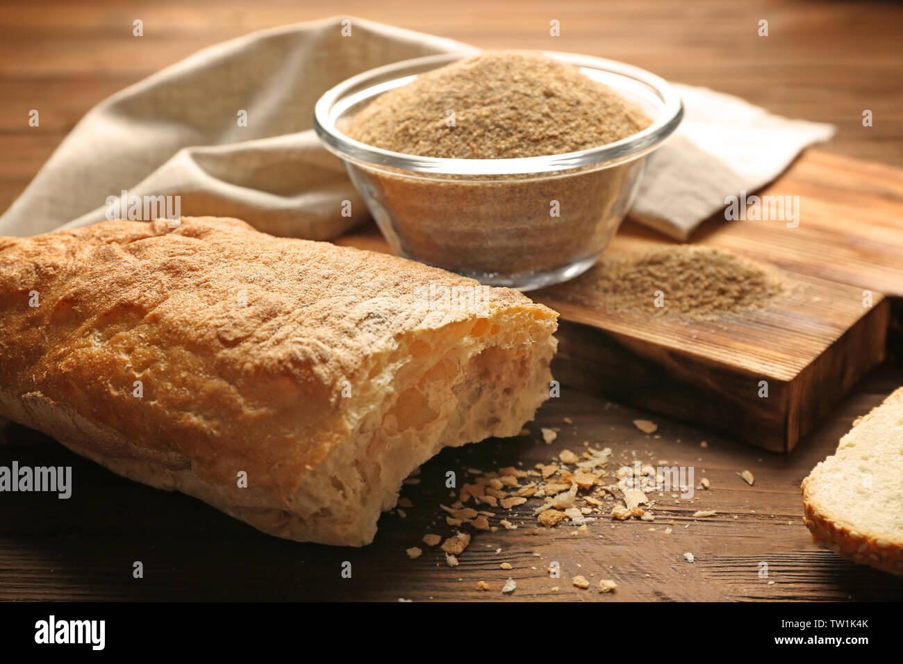Breadcrumbs loaf hi-res stock photography and images - Alamy