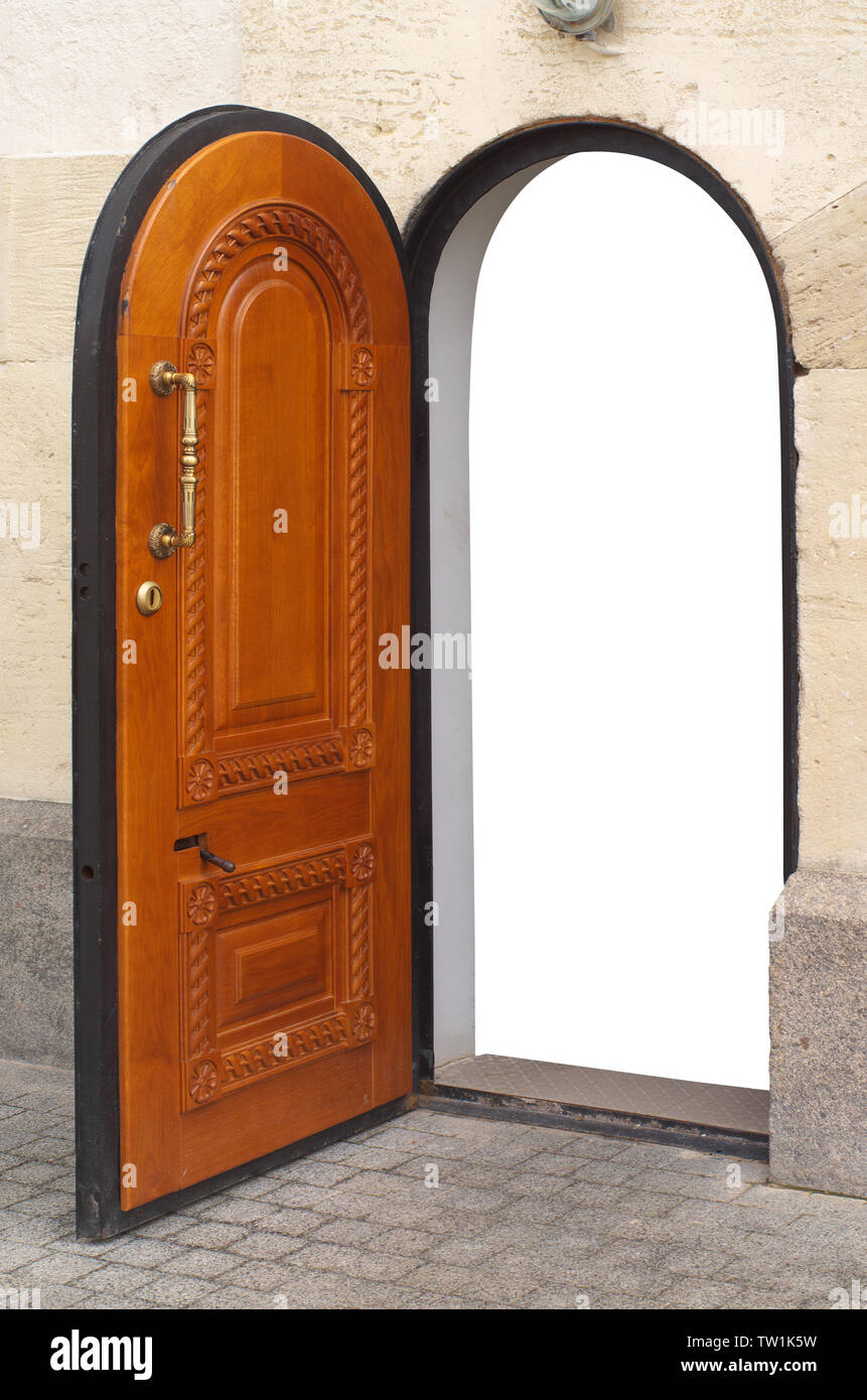 Door isolated object. Conceptual design Stock Photo - Alamy