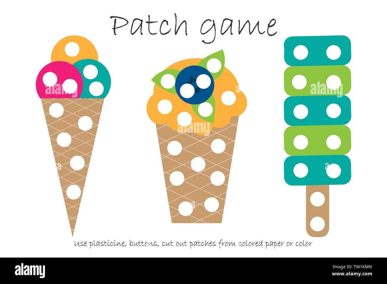 Ice cream cone coloring page printable hi-res stock photography and ...