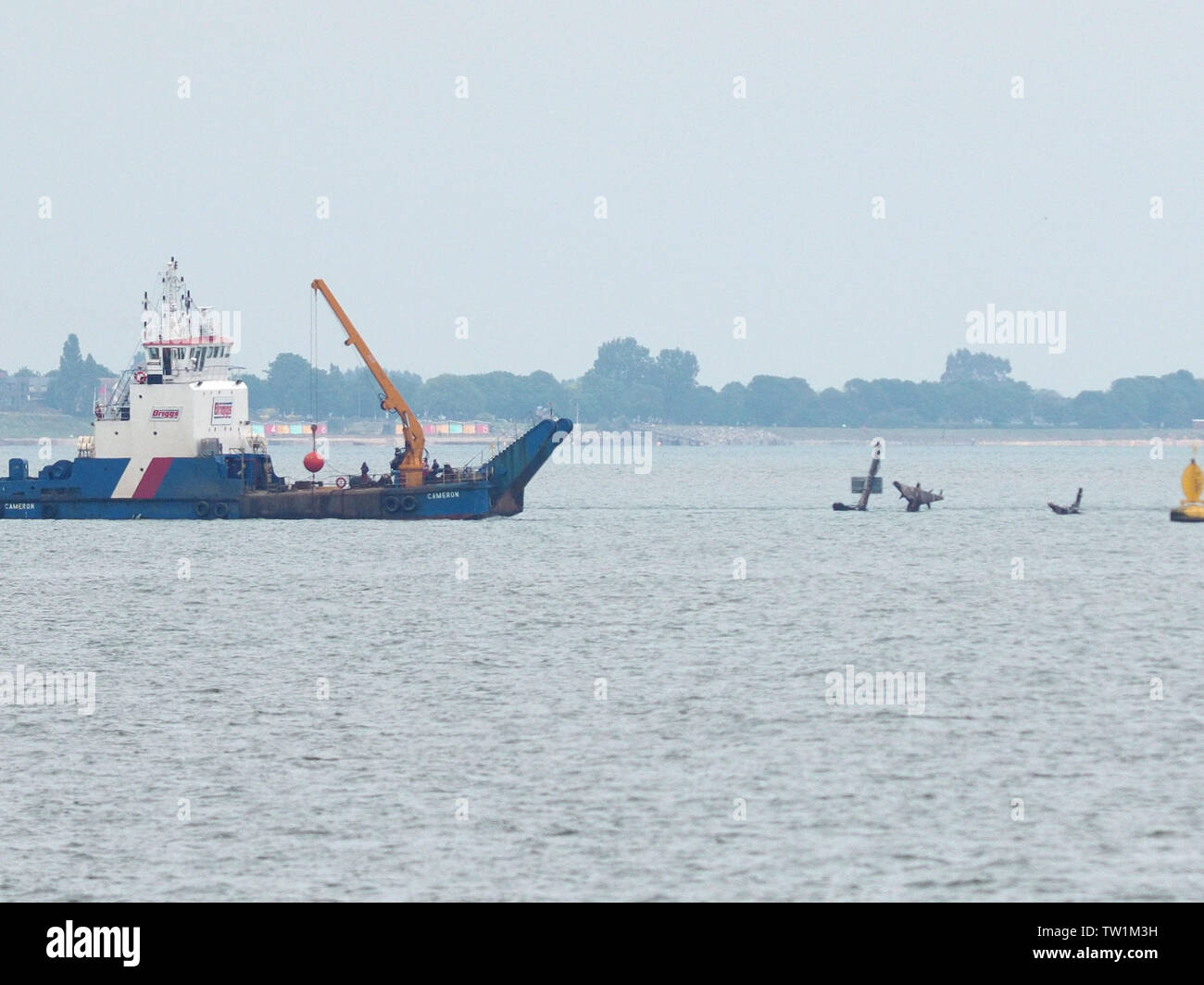 Buoy maintenance vessel hi-res stock photography and images - Alamy
