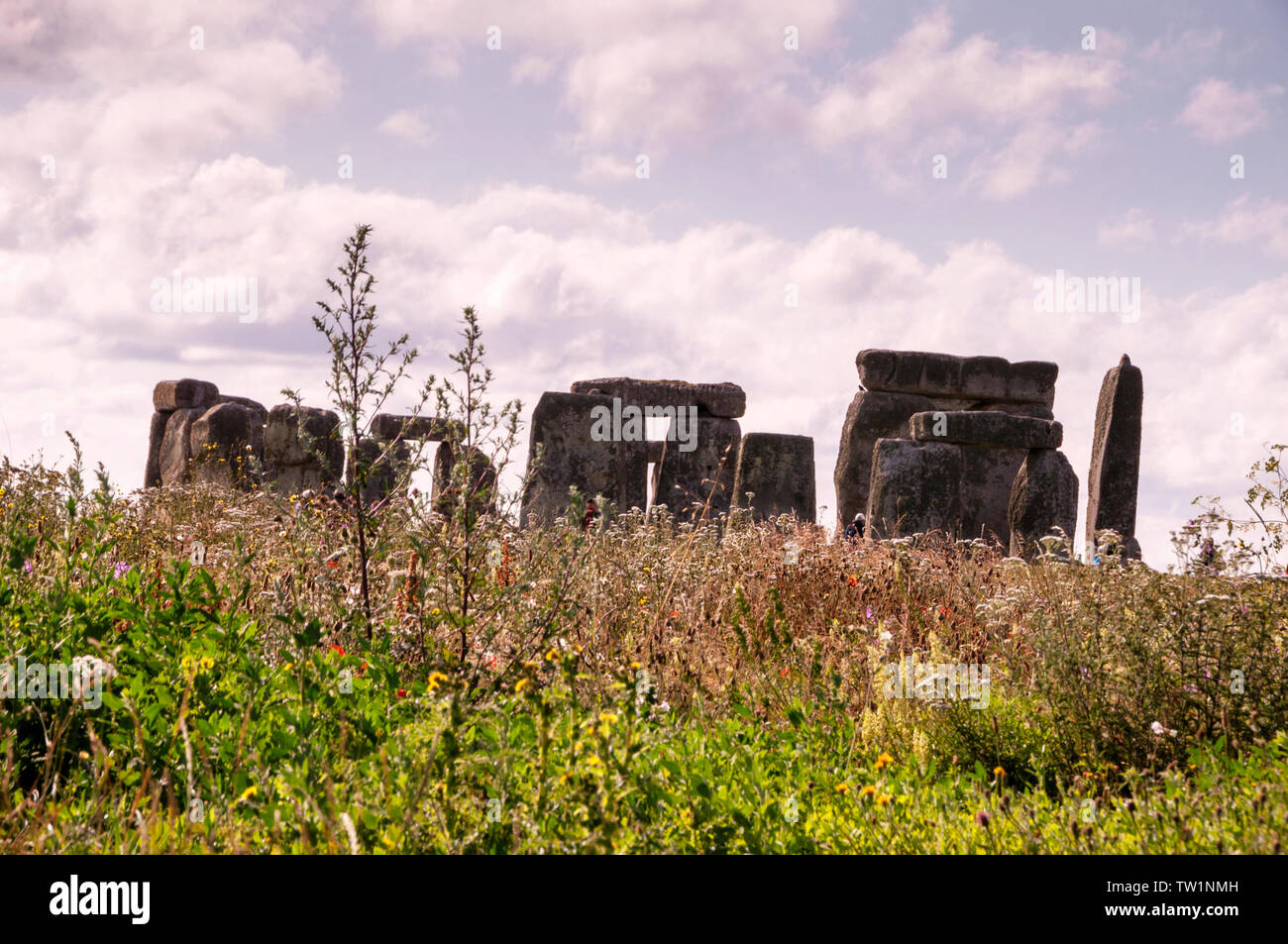 Stonehenge prehistoric neolithic historical landmark in England Stock ...