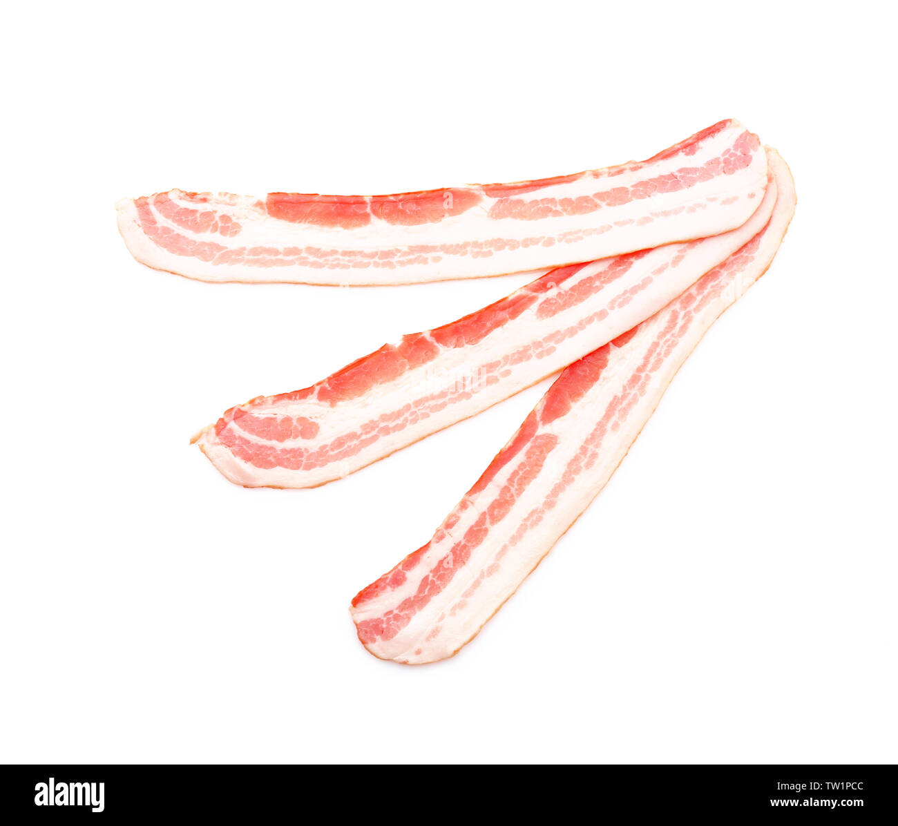 Strips of bacon Cut Out Stock Images & Pictures - Alamy