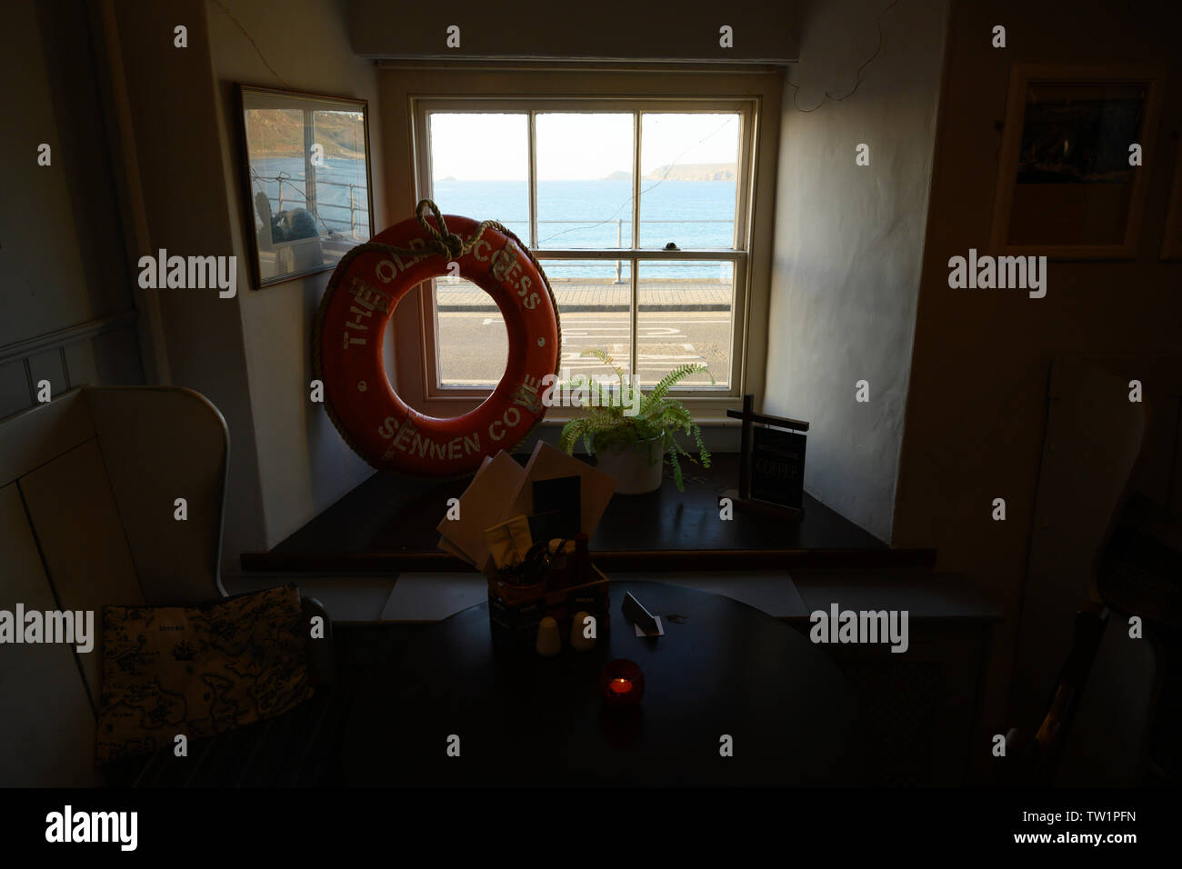 Cornwall view from window hi-res stock photography and images - Alamy