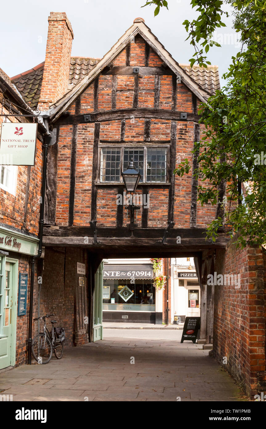 Timber framed building with brick infill hi-res stock photography and ...