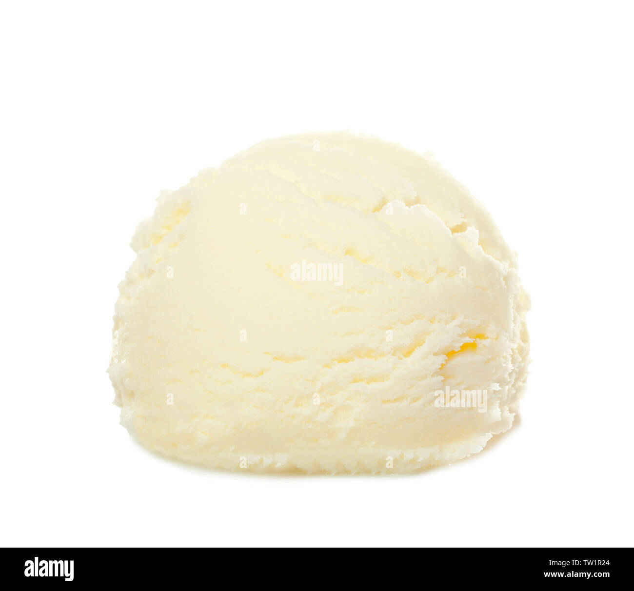 Ice-cream ball, isolated on white Stock Photo - Alamy