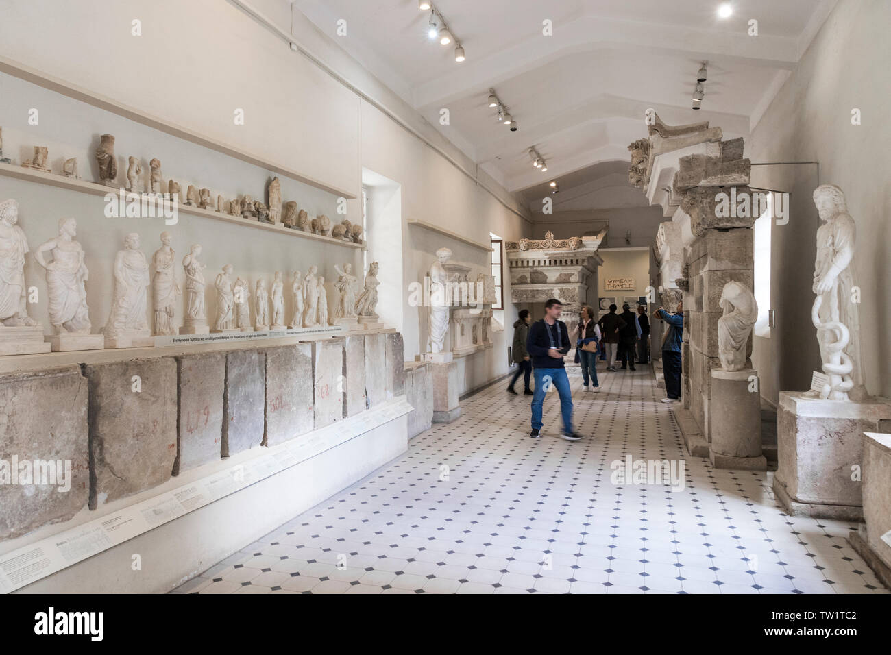 Epidaurus, Greece. Inside the Archaeological Museum of Epidaurus, noted ...