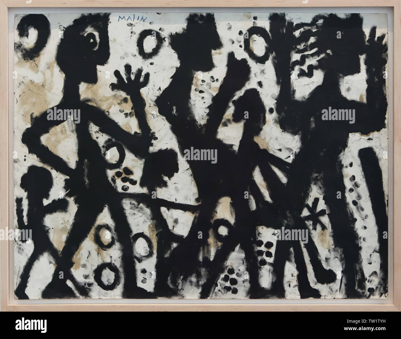 Painting 'Morning' by Swiss painter Louis Soutter (1937-1942) on ...