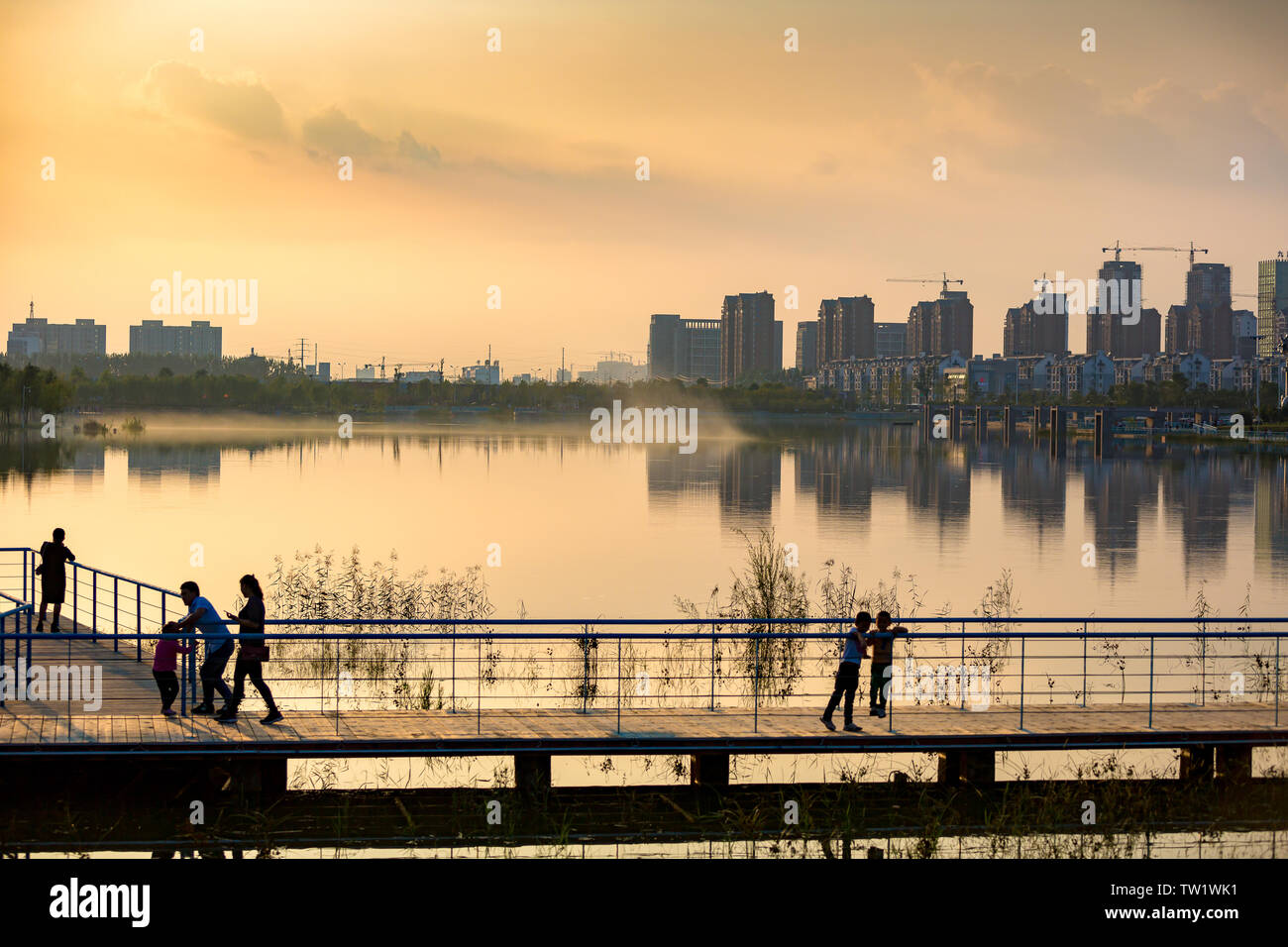 Scenery of South Lake Bozhou Stock Photo - Alamy