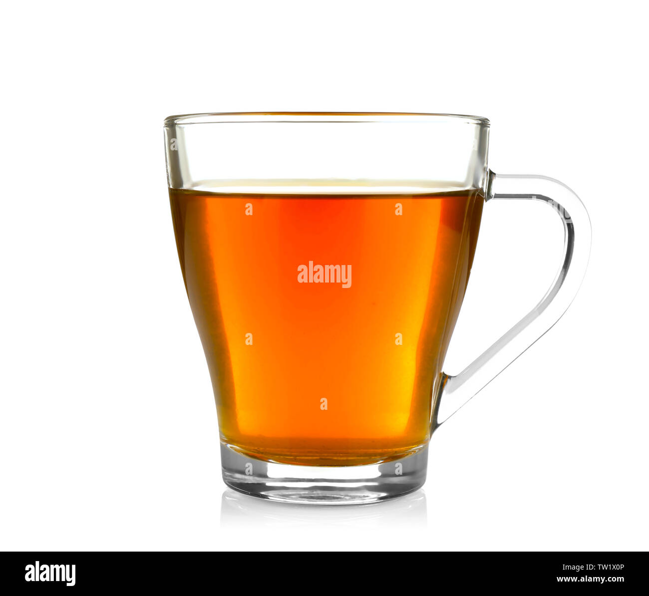 Cup of tea isolated on white Stock Photo - Alamy