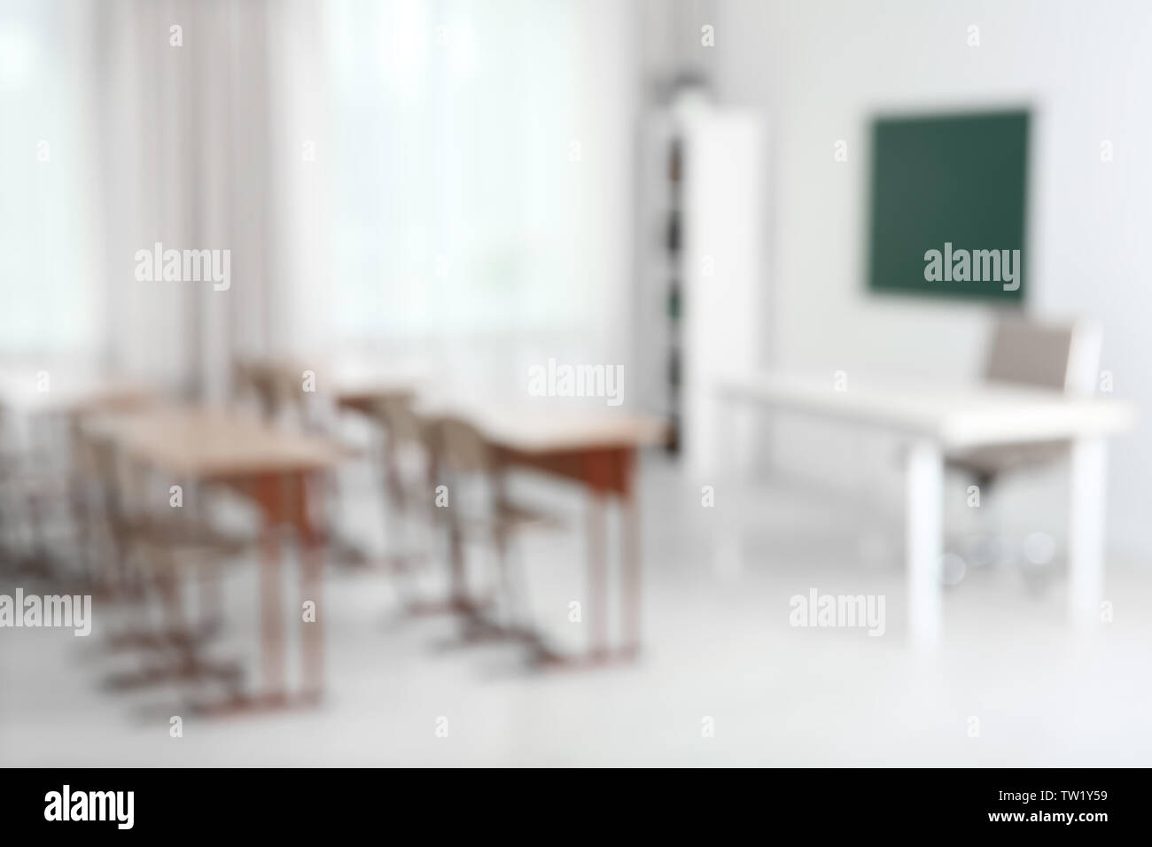 Teacher students classroom blurred hi-res stock photography and images ...