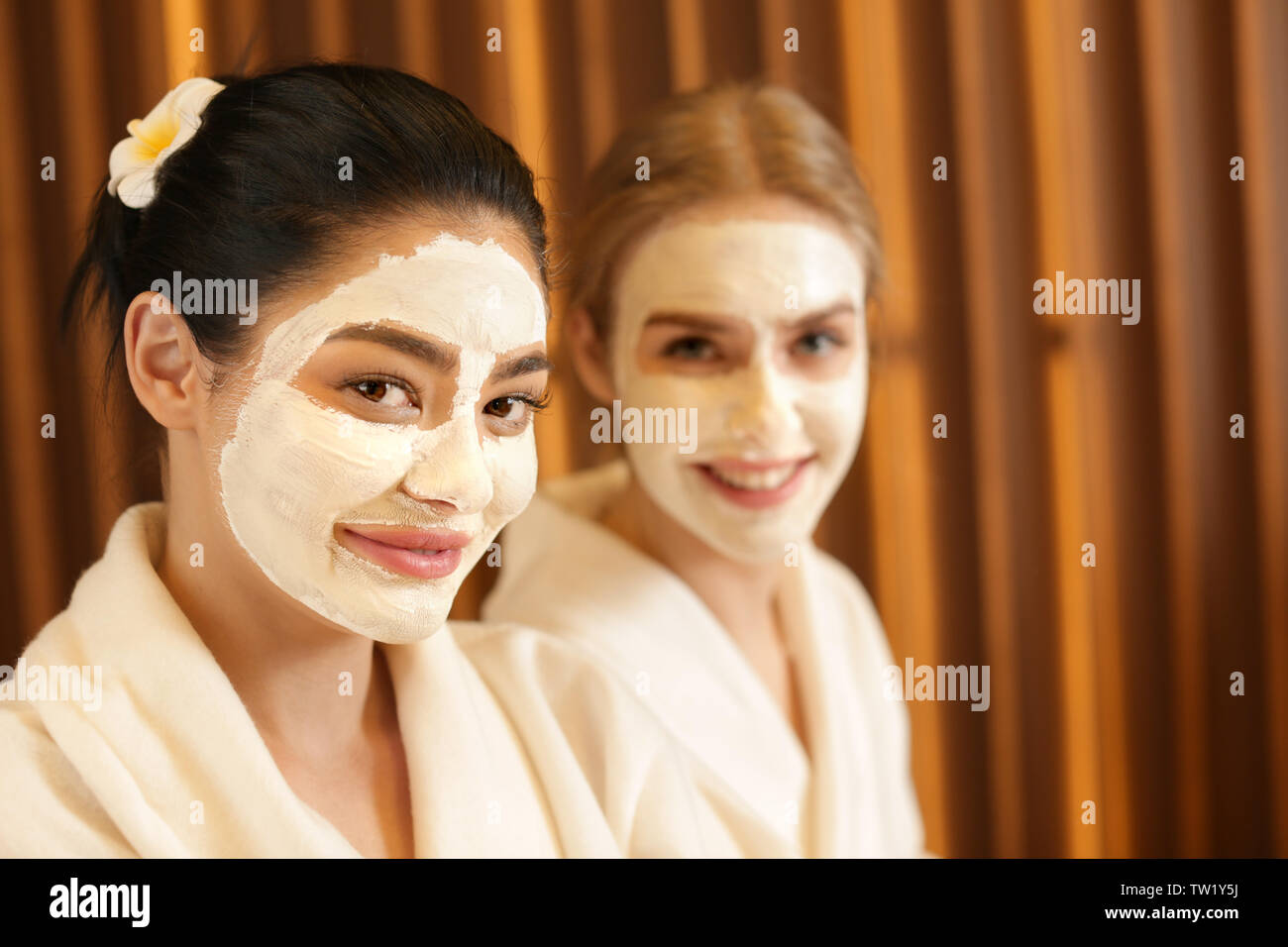Beautiful young women masks hi-res stock photography and images - Alamy