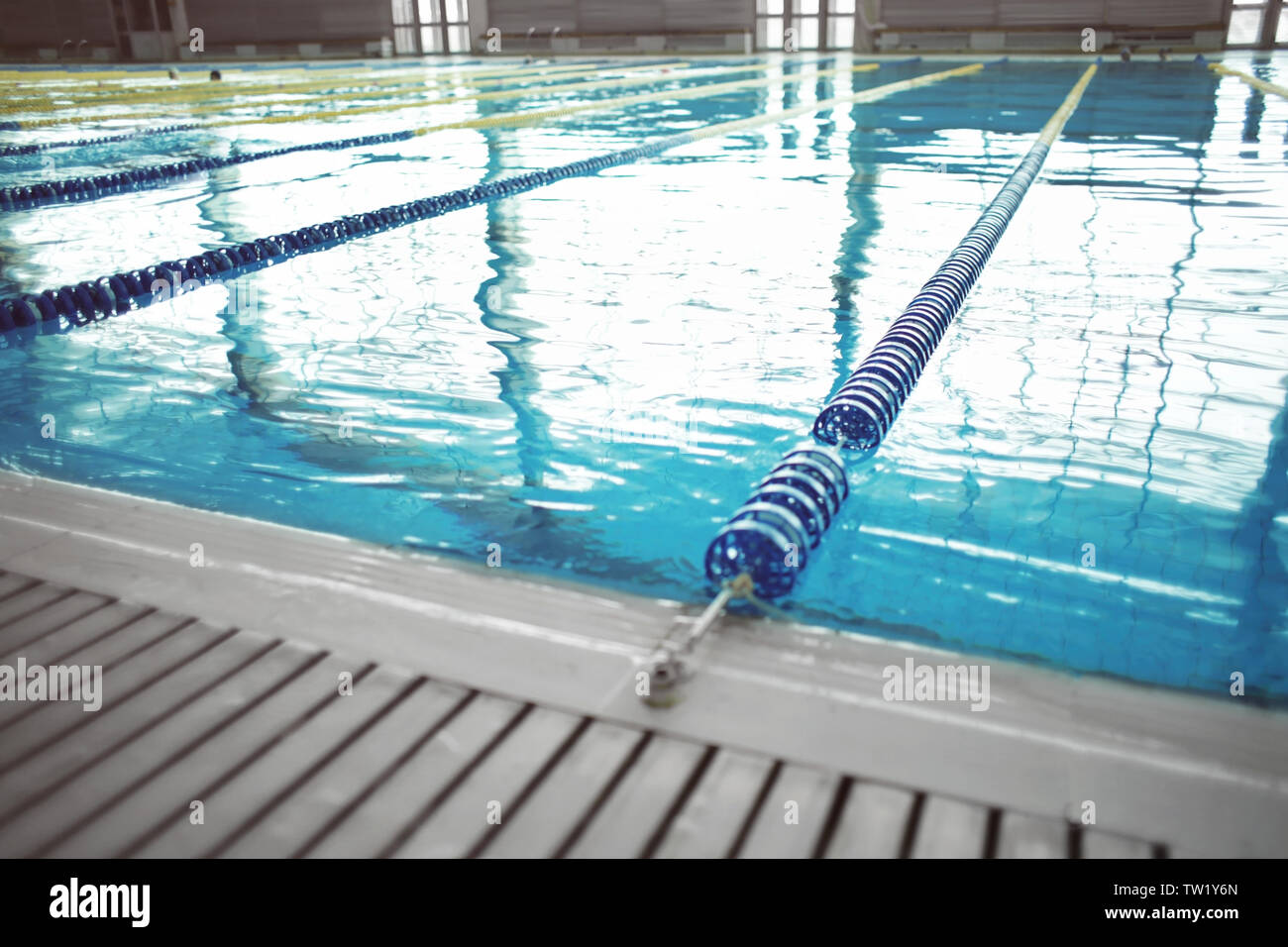 Float lane in swimming pool Stock Photo - Alamy