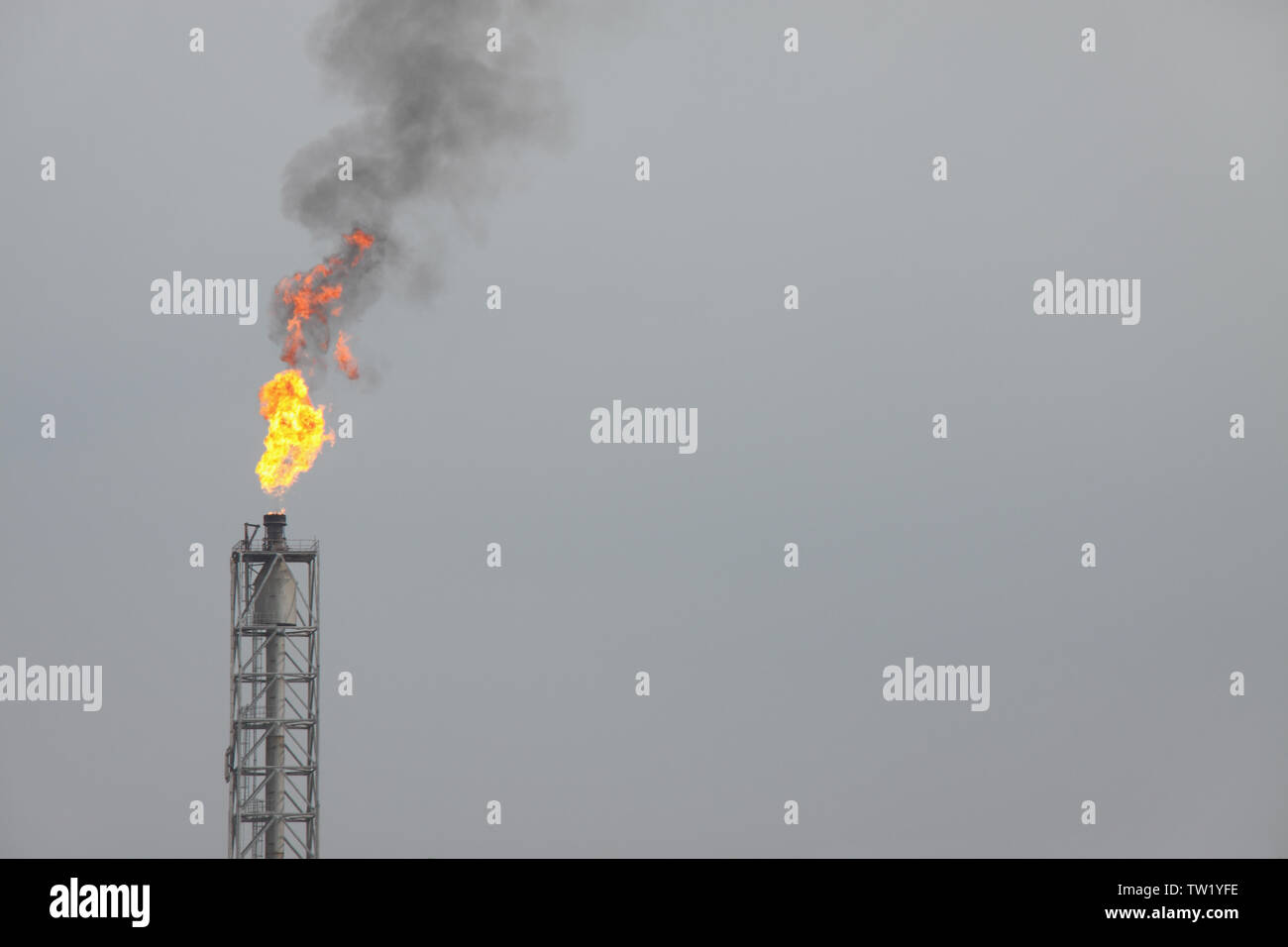 Fire blazing from a chimney, India Stock Photo - Alamy