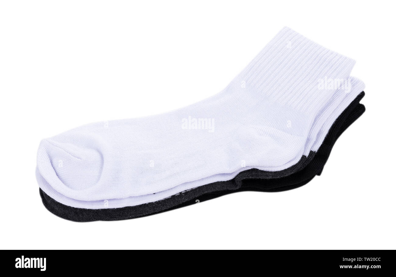 sock isolated on white background Stock Photo - Alamy