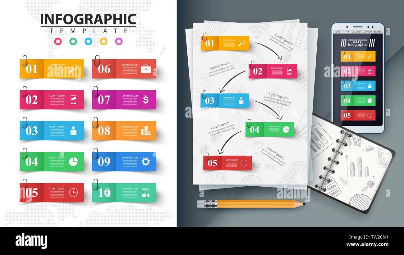 Business infographic. Mockup for your idea Stock Vector Image & Art - Alamy