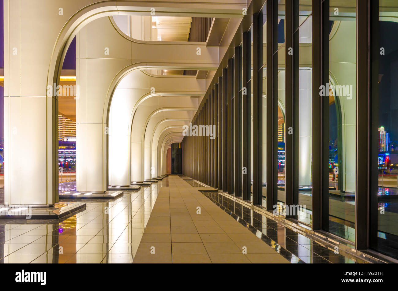 The ceiling ceiling and the front hall structure hi-res stock ...