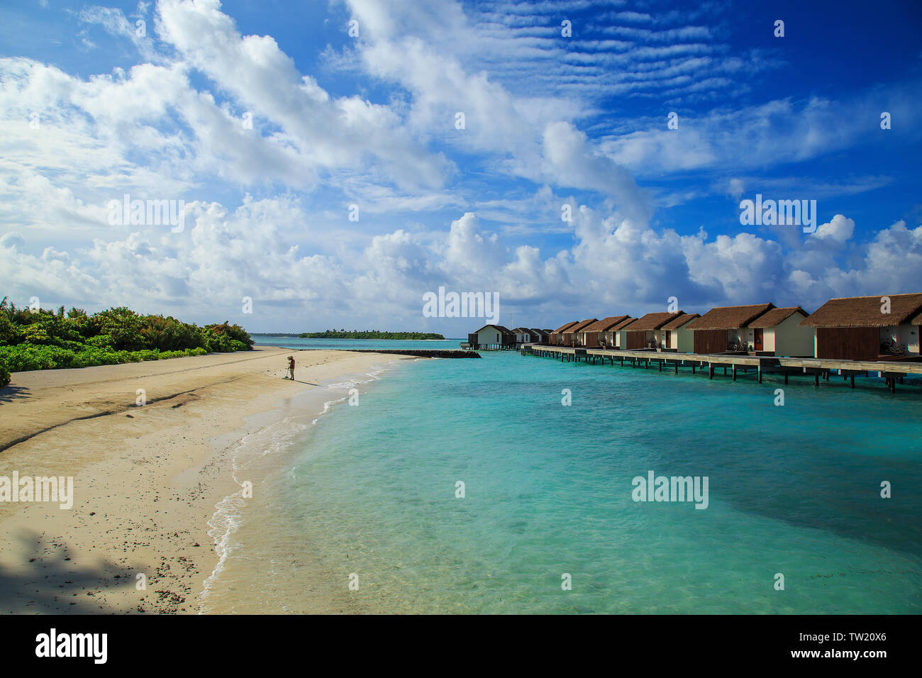 Attractive view of the Maldives Stock Photo - Alamy