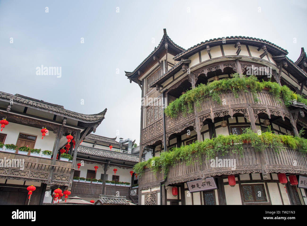 Construction of Hakka town in Gankeng, Shenzhen Stock Photo - Alamy
