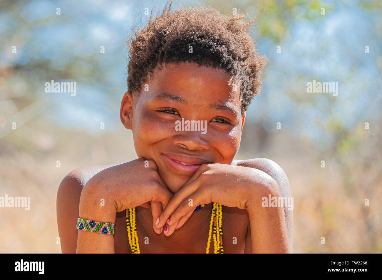 Bushman africa family hi-res stock photography and images - Alamy